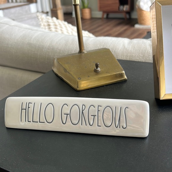 Rae Dunn | Office | Rae Dunn Hello Gorgeous Desk Sign | Poshmark